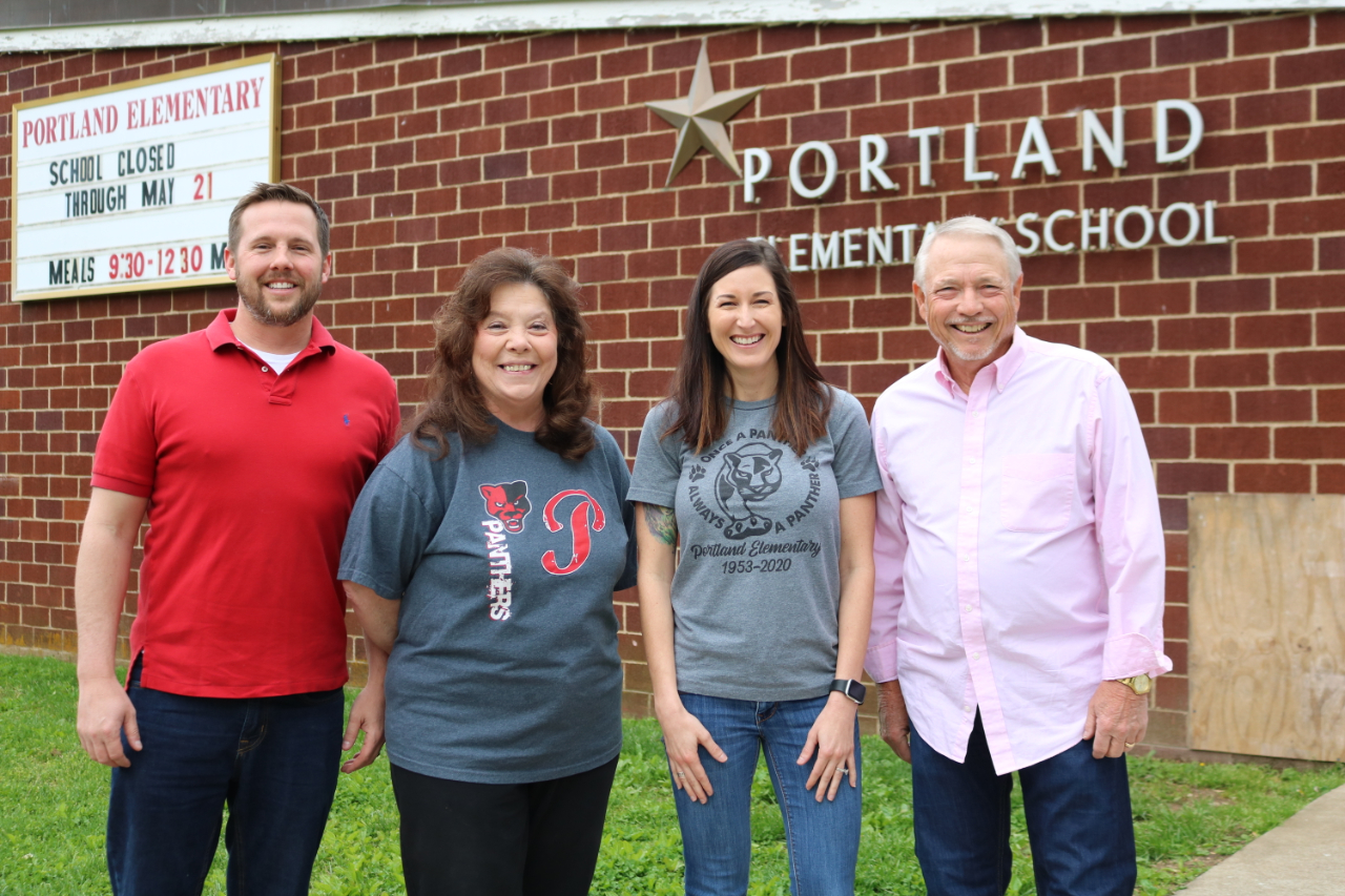 Four Portland Elementary principals explore the school’s time capsule