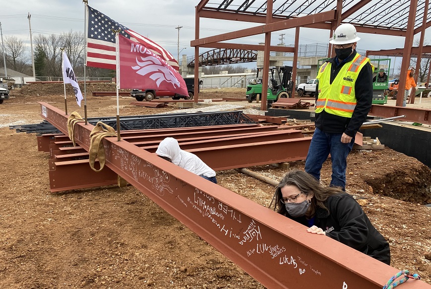 Williams construction marked with beam topping ceremony